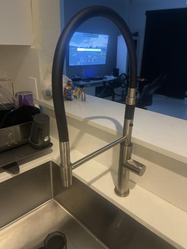 VIGO Norwood Stainless Steel Single Handle Pull-down Kitchen Faucet ...