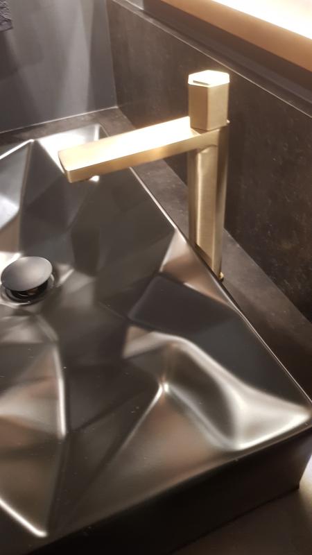 VIGO Cadman Concrete 18 Vessel Rectangular Modern Gray Bathroom Sink ...