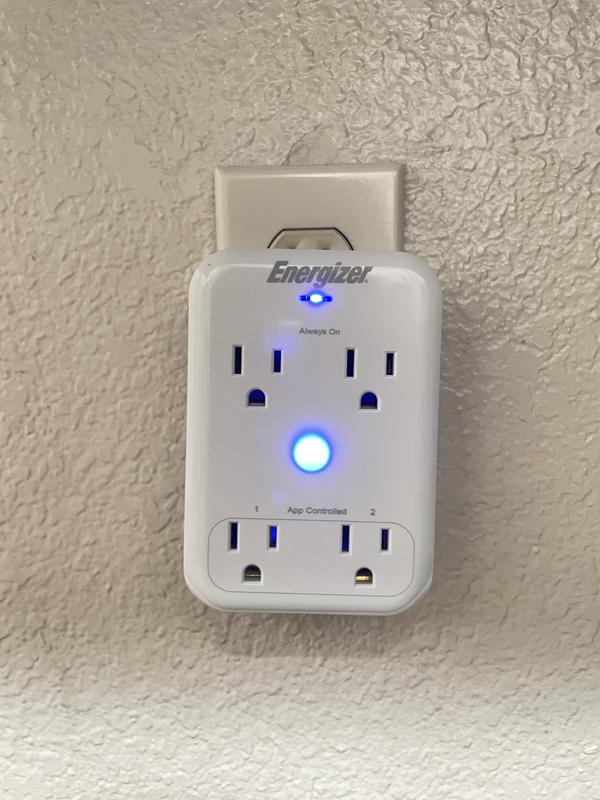 Energizer Connect 125 Volts 4-Outlet Indoor Smart Plug EWT3-1000-WHT at ...