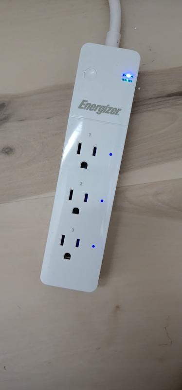 Energizer Connect 125 Volts 3-Outlet Indoor Smart Plug EIS3-1003-WHT at ...