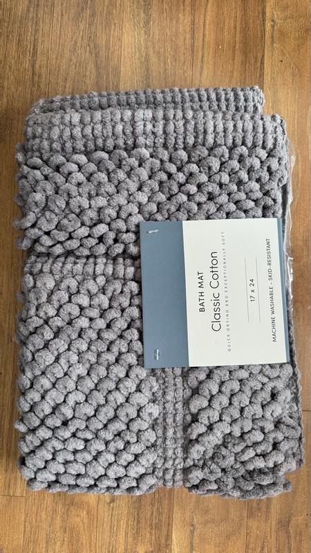 Jean Pierre New York Sophie Border 17x24 and 20x32 Bath Mat 2 Piece Set ...