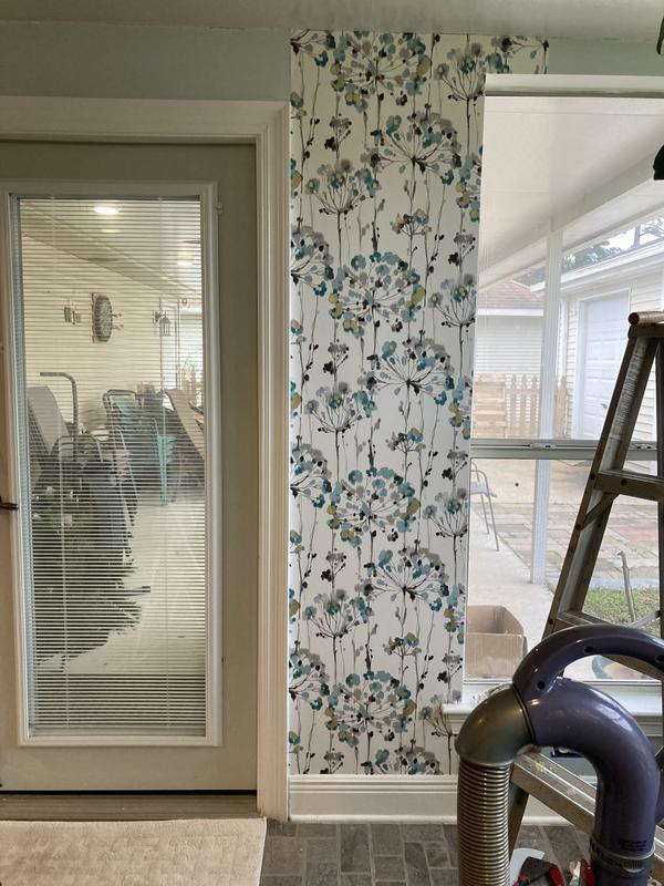 York Wallcoverings 60.8-sq ft Neutral Paper Floral Unpasted Wallpaper ...