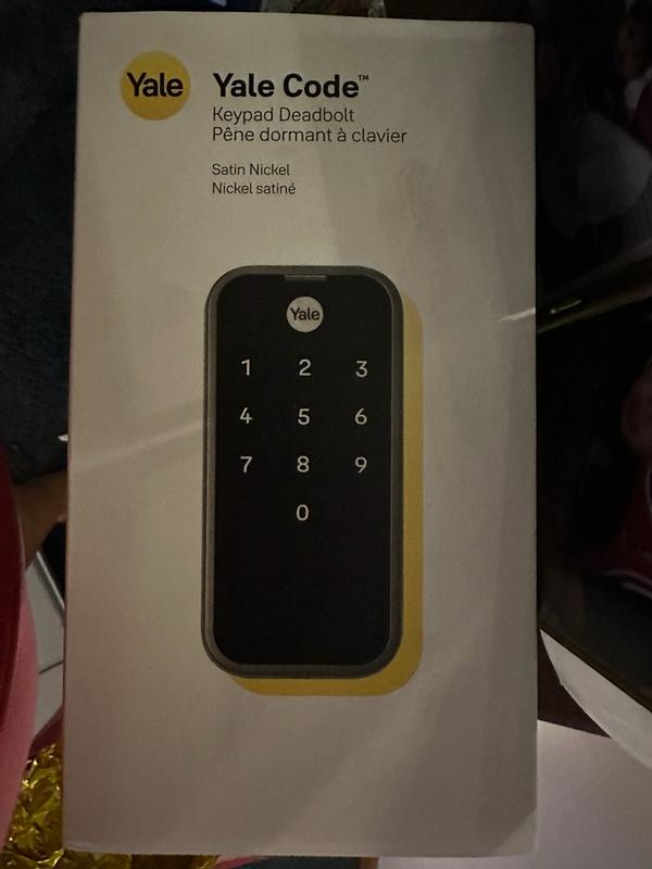 Yale Code Black Suede Electronic Deadbolt with Keypad YED210-NR-BSP at ...