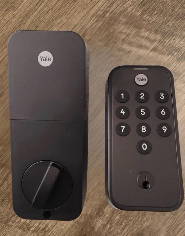 Yale Code Black Suede Electronic Deadbolt with Keypad YED210-NR-BSP at ...