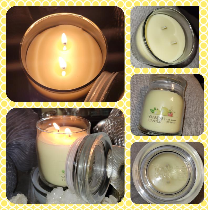 Yankee Candle 2-Wick Iced Berry Lemonade Yellow Jar Candle 1630017 at ...