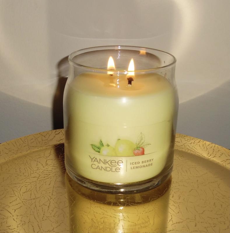Yankee Candle 2-Wick Iced Berry Lemonade Yellow Jar Candle 1630017 at ...
