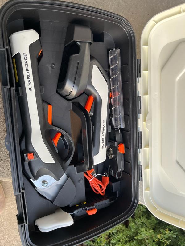 Yard Force 4V Multi-Tool Garden KitPruner 1/2 in., 6 in. Shrubber, Grass Shears, Trowel/Rake ...