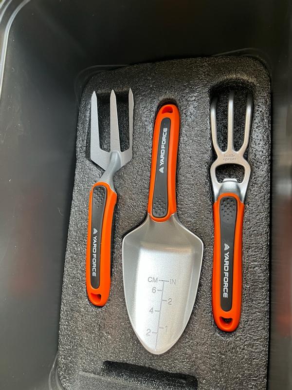 Yard Force 4V Multi-Tool Garden KitPruner 1/2 in., 6 in. Shrubber, Grass Shears, Trowel/Rake ...