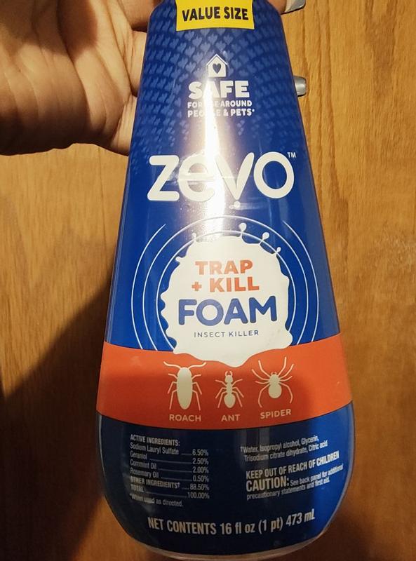 Zevo Foam Trap and Kill Insect Killer 12 -fl oz Trigger spray Home pest ...