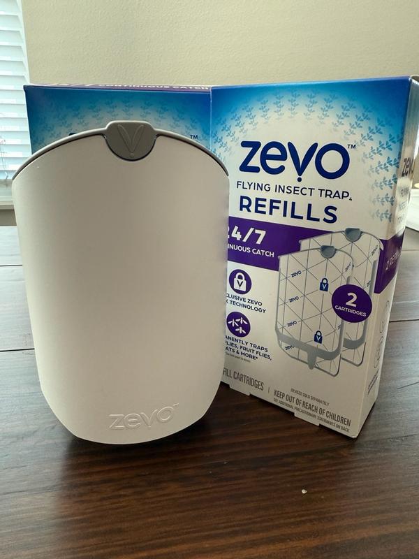 Zevo Flying Insect Trap Refill Cartridges (2-Pack) for Fruit Flies ...