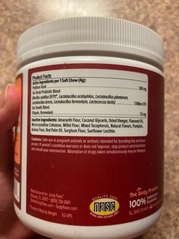 Zesty Paws Bison Ancient Elements Probiotic Bites for Dogs, 10.4 oz ...
