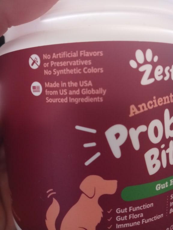 Zesty Paws Bison Ancient Elements Probiotic Bites for Dogs, 10.4 oz ...