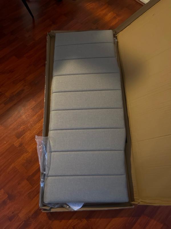 Zinus Grey Queen Polyester Upholstered Headboard CLO-ANEB-Q at Lowes.com