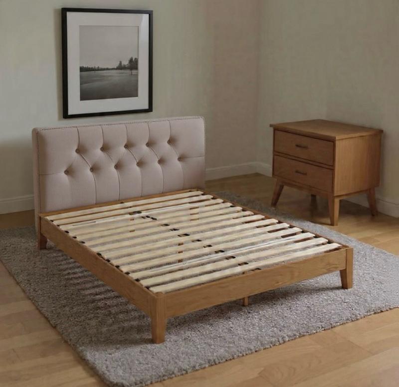 Best Price Mattress Twin Natural Wood Wood Platform Bed in the Beds ...