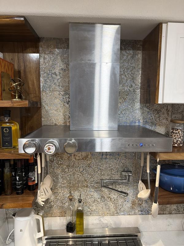 ZLINE KITCHEN & BATH Wall Mount Range Hood 36-in Convertible 400-CFM 7 ...