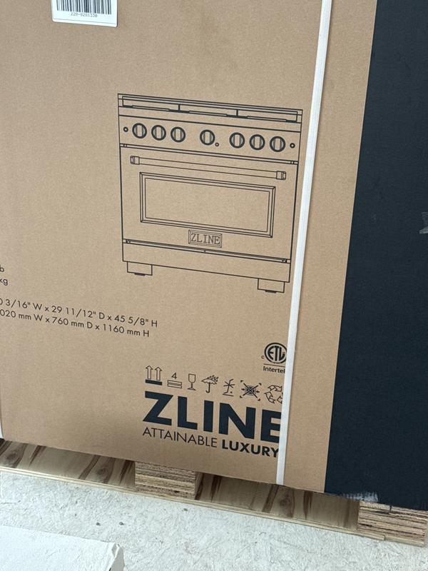 ZLINE KITCHEN & BATH Legacy 48-in 4.2-cu ft / 1.8-cu ft Convection Oven ...