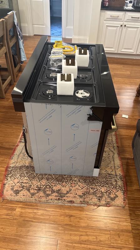 ZLINE KITCHEN & BATH Legacy 48-in 4.2-cu ft / 1.8-cu ft Convection Oven ...