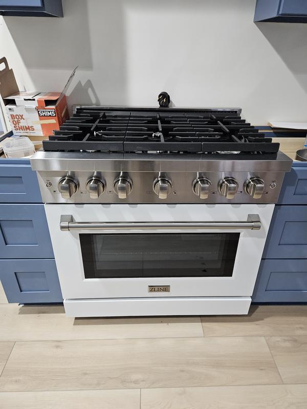 ZLINE KITCHEN & BATH Paramount 30-in Deep recessed 4 burners Convection ...