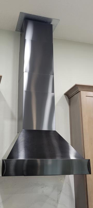 ZLINE KITCHEN & BATH Wall Mount Range Hood 36-in Convertible 400-CFM 7 ...