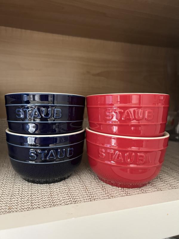STAUB Ceramic 2pc Prep Bowl Set Dark Blue in the Dinnerware department ...