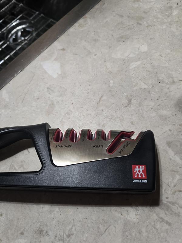 Zwilling 4-Stage Pull Through Knife Sharpener with Shear Sharpener - Macy's