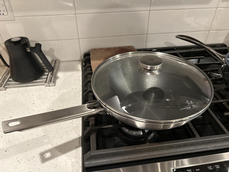 Zwilling Joy Plus 12inch Stainless Steel Nonstick Wok with Lid in the ...